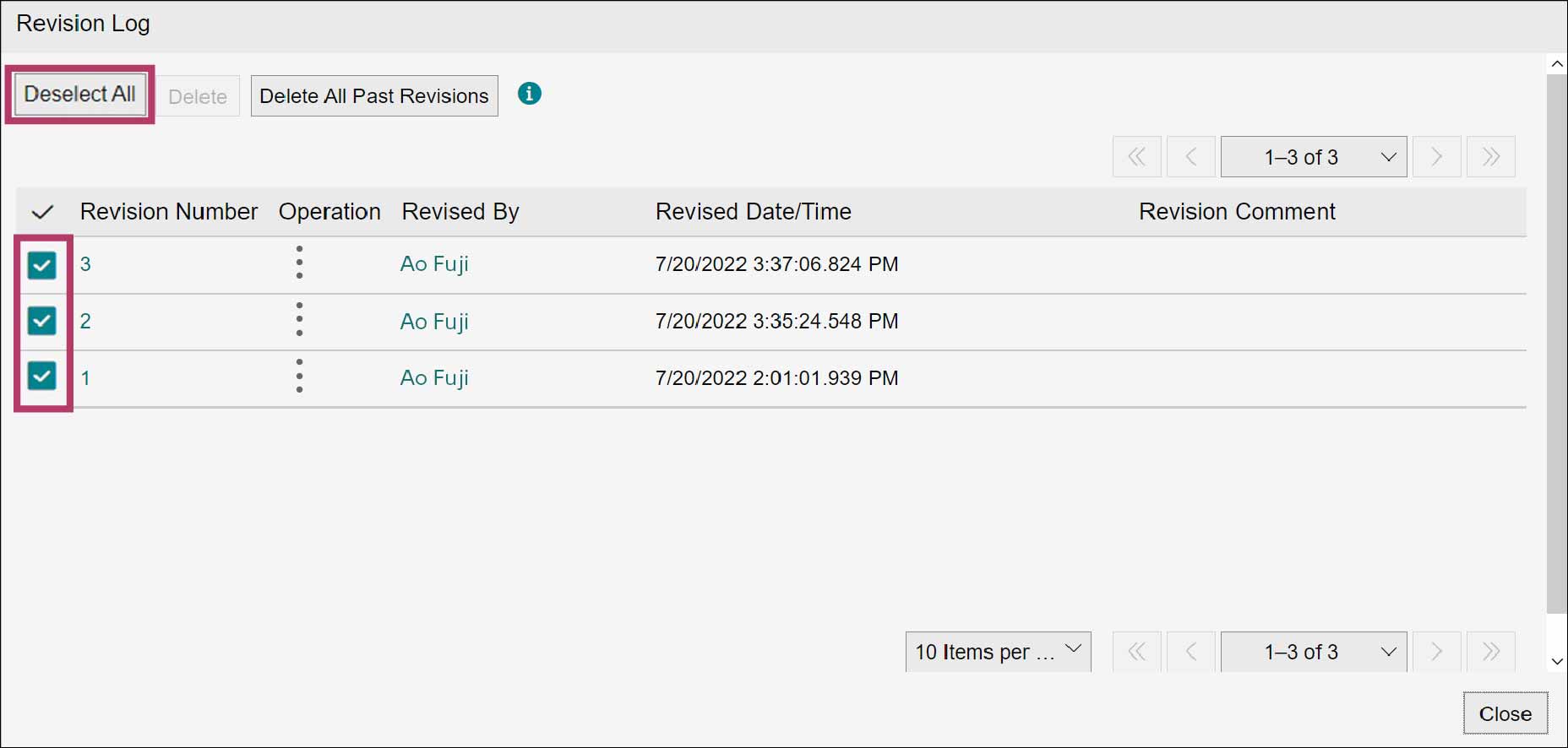 Selecting/Deselecting All Checkboxes