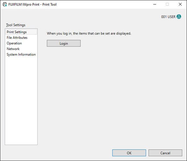 Initial Setup Screen